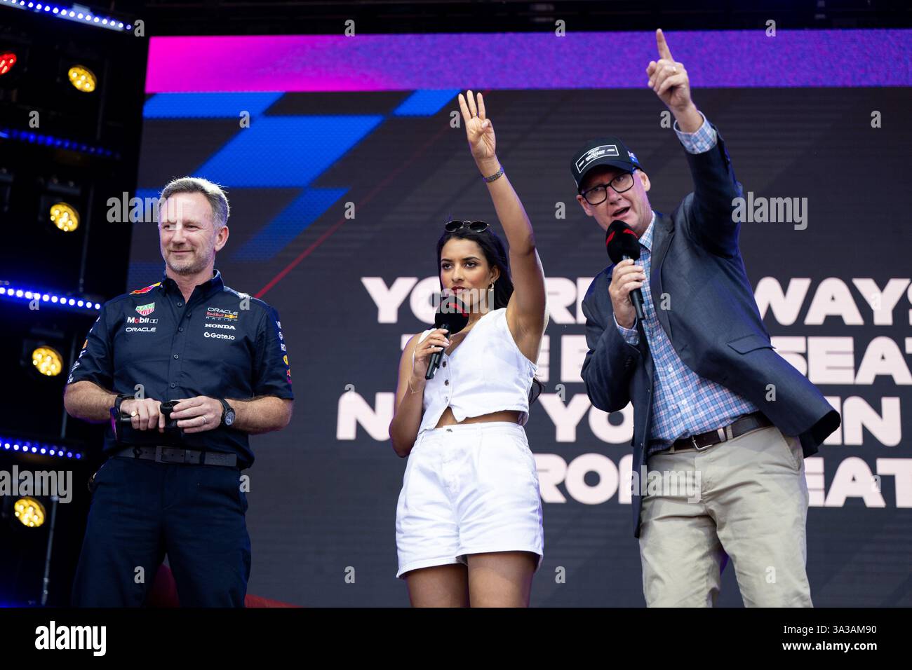 Melbourne, Australien. 14th Mar, 2025. Christian Horner (Oracle Red ...