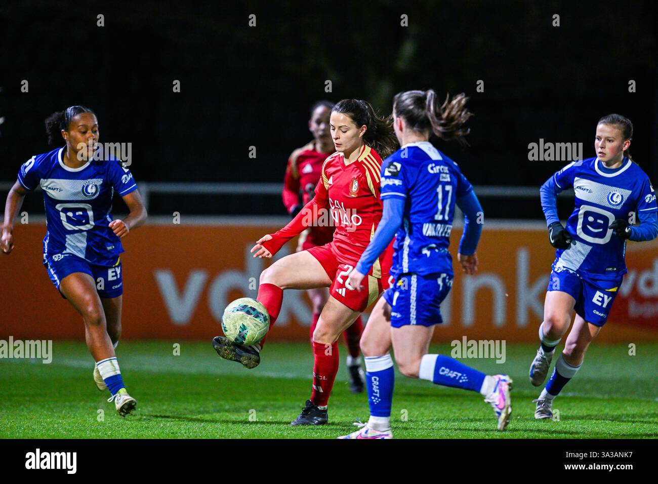 Gent, Belgium. 14th Mar, 2025. Constance Brackman (20) of Standard ...