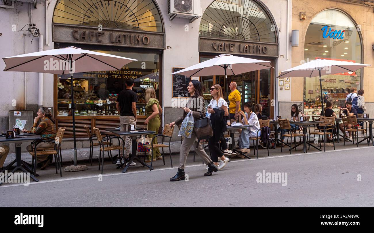 PALERMO, ITALY - October 24, 2024: Cafe Latino in Palermo Italy Stock ...