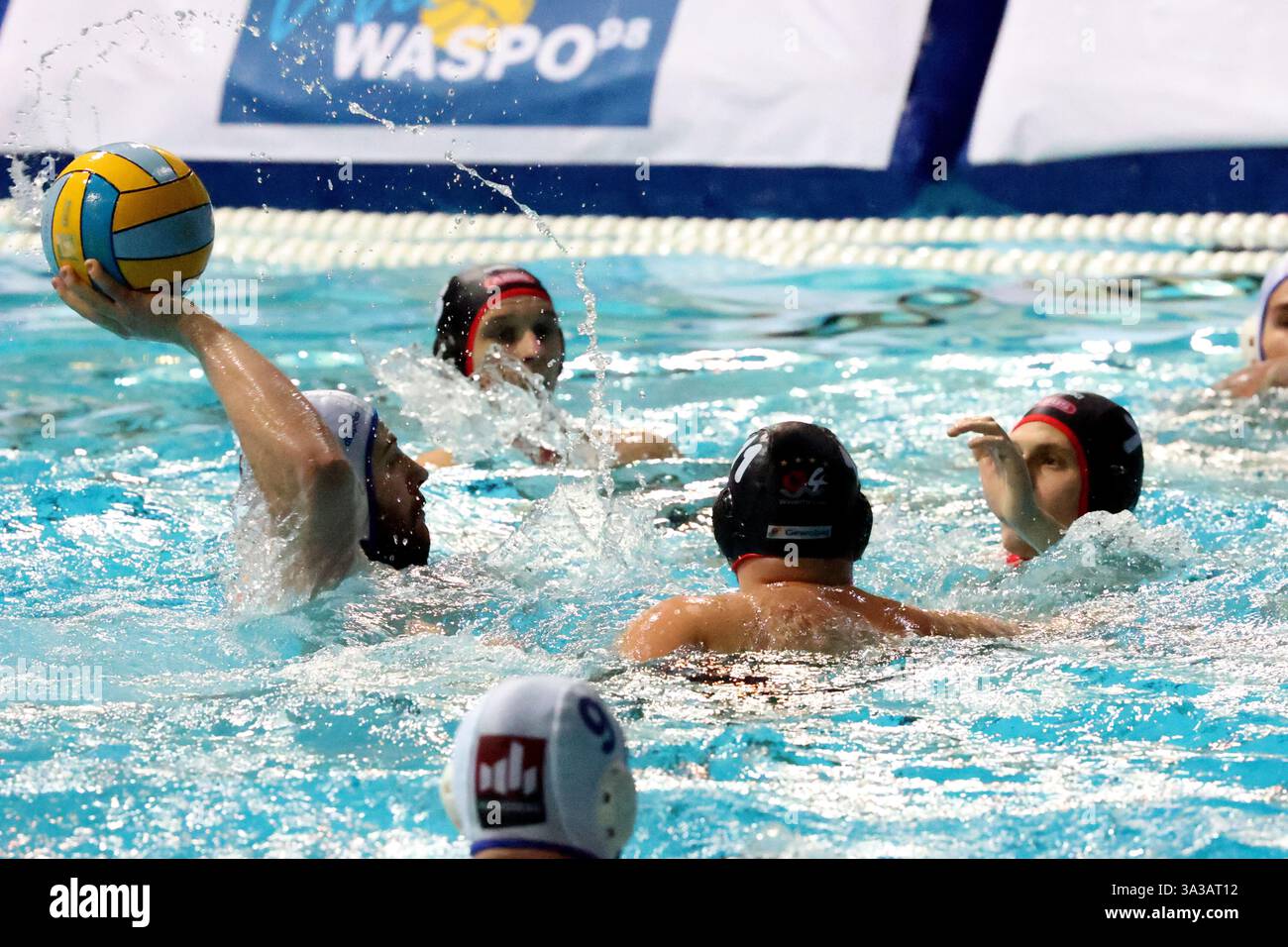 14.03.2025, Schwimmhalle-Schoeneberg, Berlin, DEU, DWV, Pokal Maenner, Waspo Hannover-Spandau04 ...