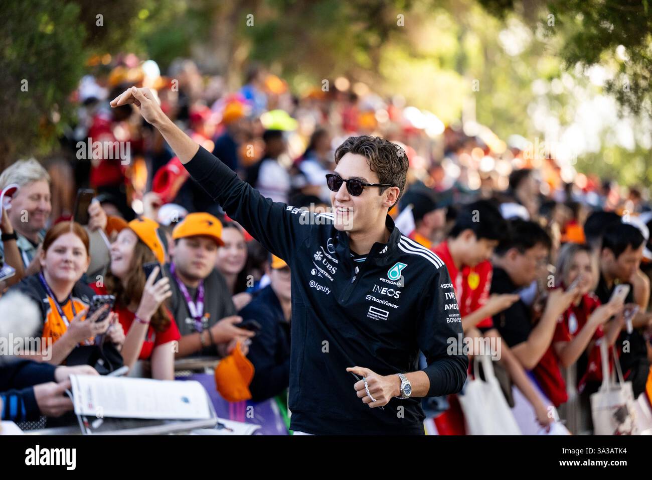 Melbourne, Australien. 14th Mar, 2025. George Russell (Mercedes-AMG ...