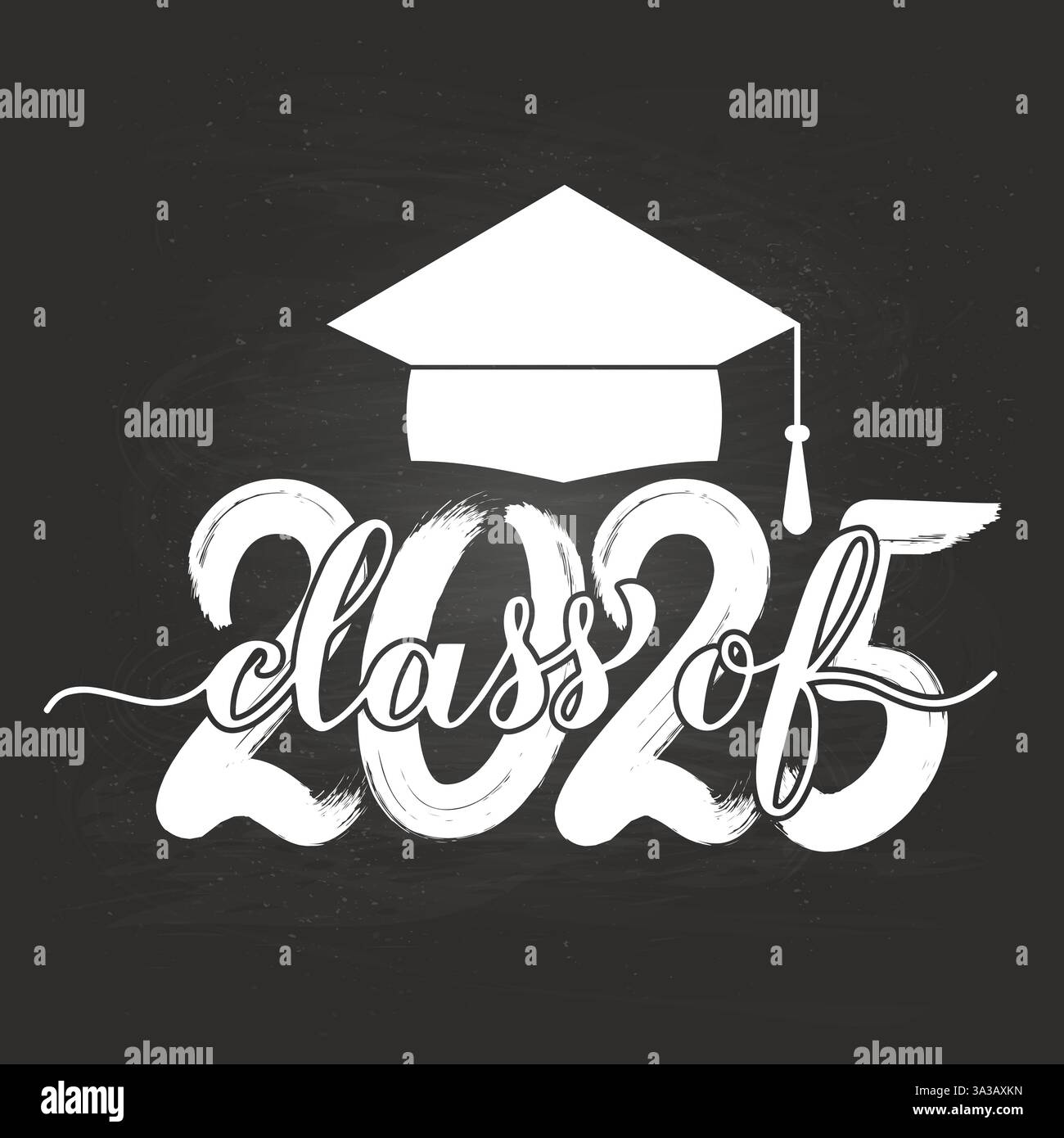 Class 2025 lettering on Stock Vector Images - Alamy