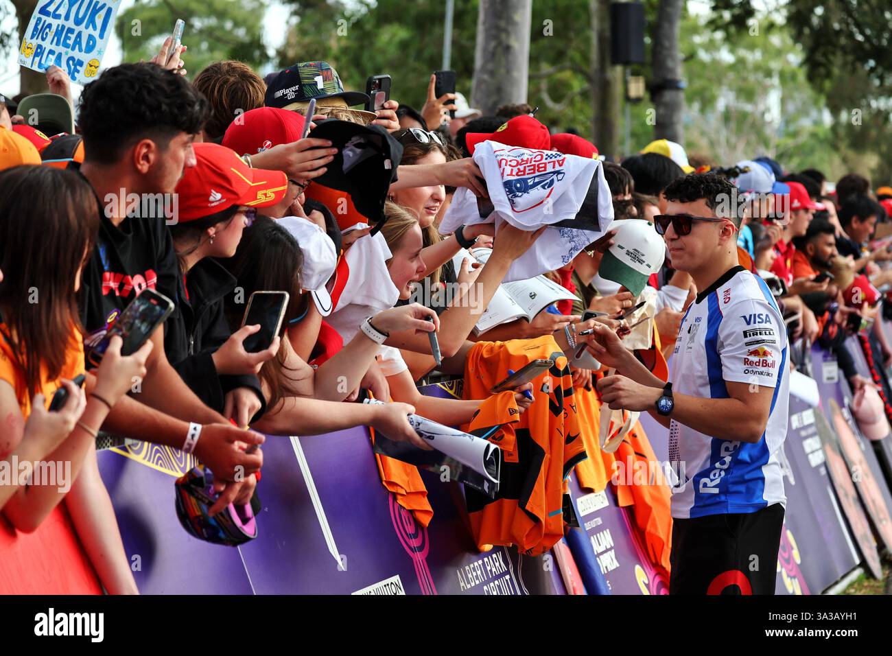 Melbourne, Australia. 15th Mar, 2025. Isack Hadjar (FRA) Racing Bulls ...