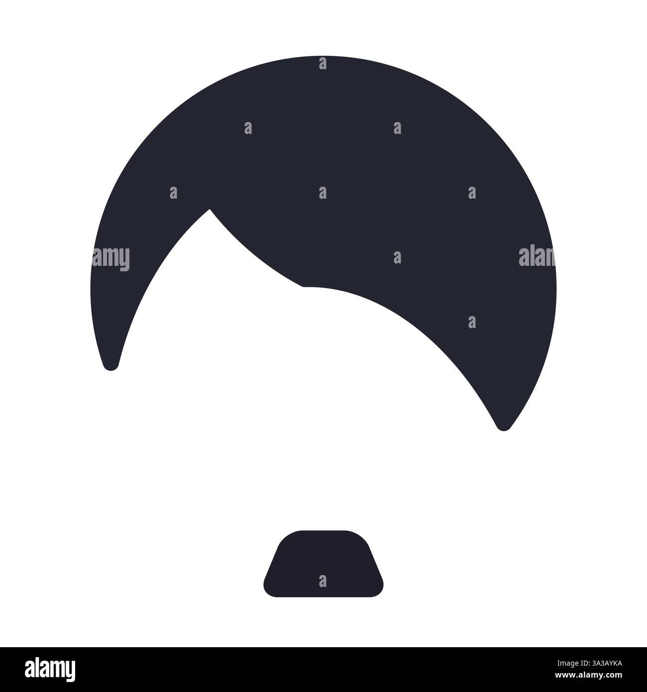 Adolf Hitler hairstyle and moustache. Characteristic attributes of the ...