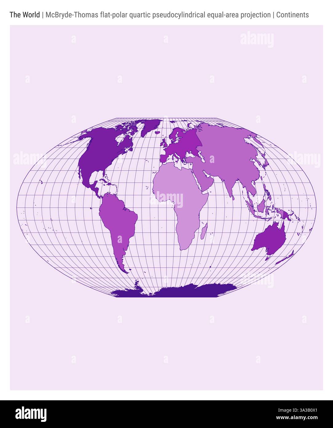 World Map. McBryde-Thomas flat-polar quartic pseudocylindrical equal ...
