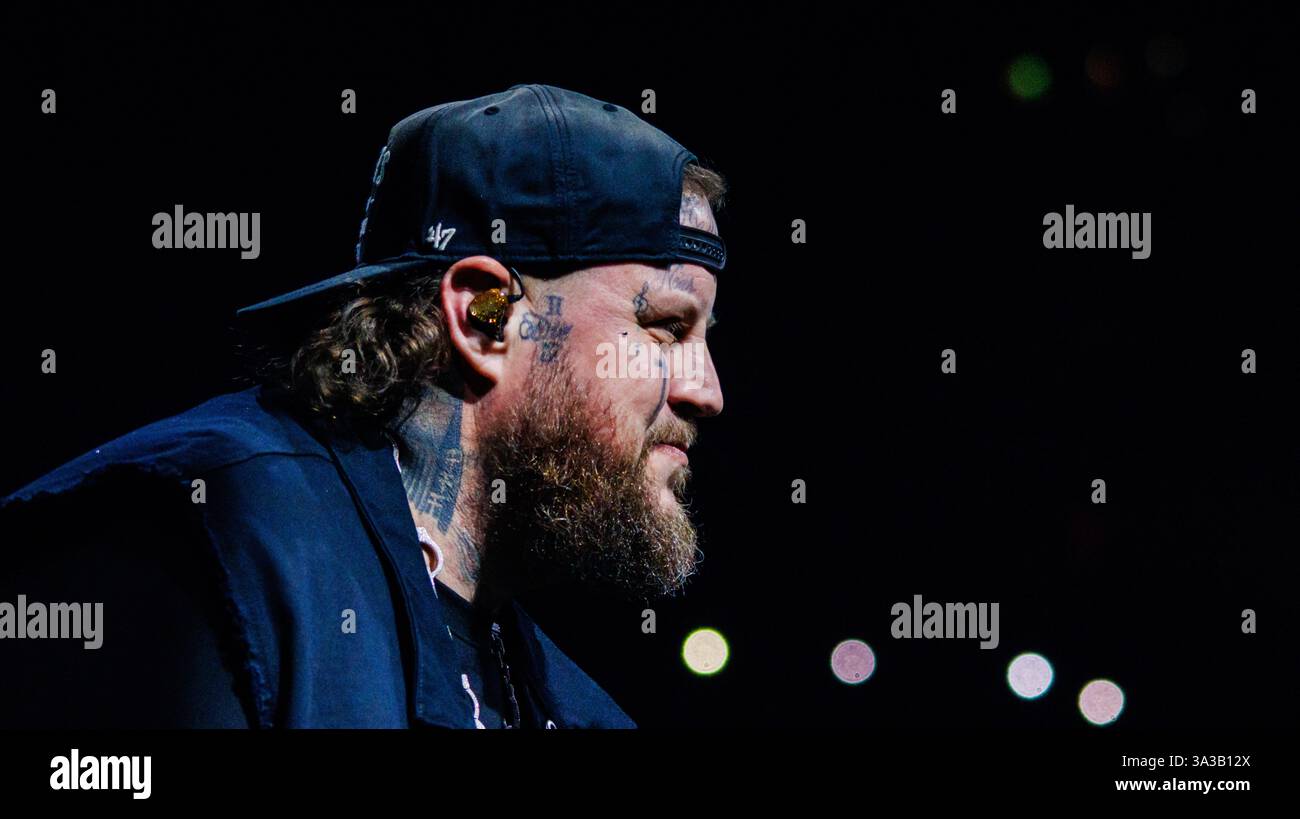 Edmonton, Canada. 13th Mar, 2025. Country music super star Jelly Roll ...