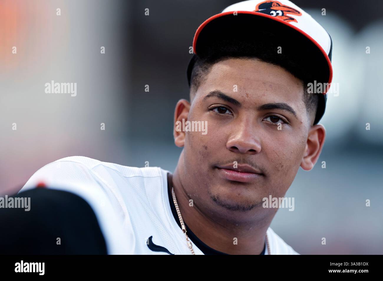 SARASOTA, FL - MARCH 14: Baltimore Orioles first baseman Samuel Basallo ...