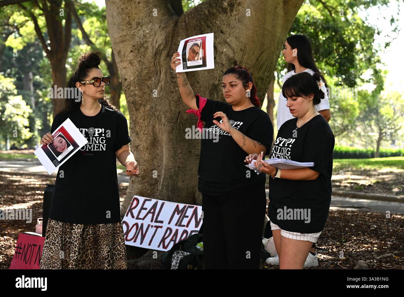 People paritcipate in a Stop Killing Women Rally at Hyde Park in Sydney ...