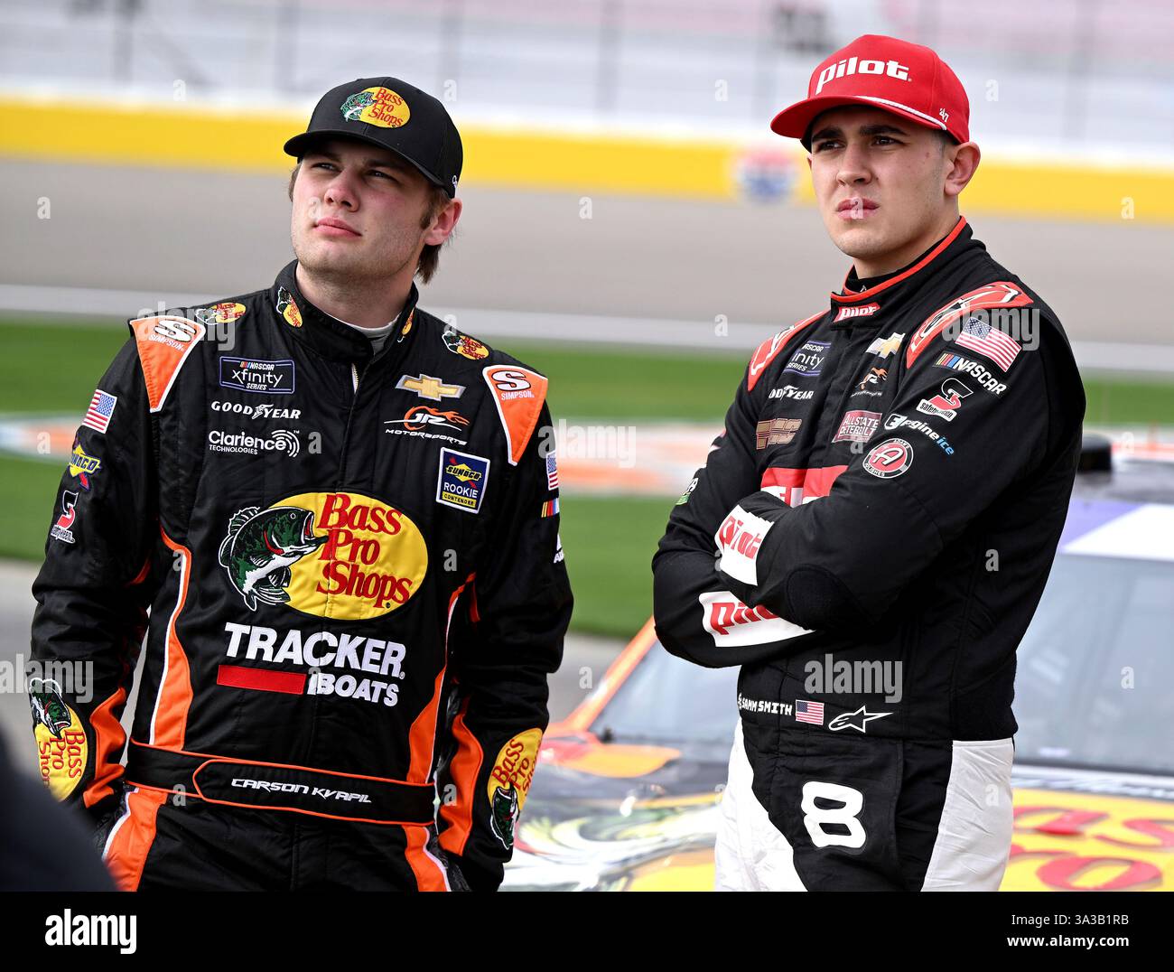 LAS VEGAS, NV - MARCH 14: Carson Kvapil (#1 JR Motorsports Bass Pro ...