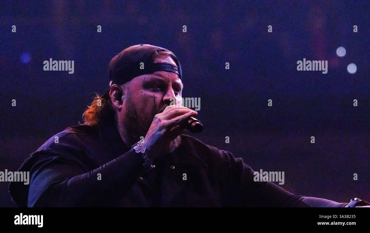 Country music super star Jelly Roll performs during "The Beautifully ...