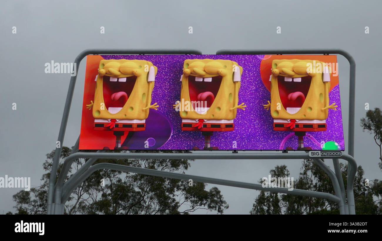 Los Angeles, California, USA 13th March 2025 SpongeBob Billboard on ...