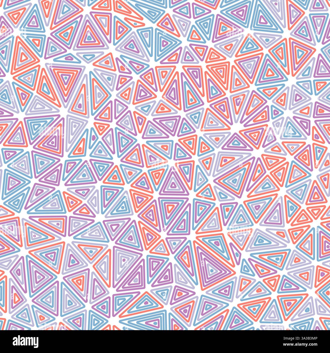 Abstract Vector Background Compact Shape Size Multiple Repeated Inner Triangles Multicolored