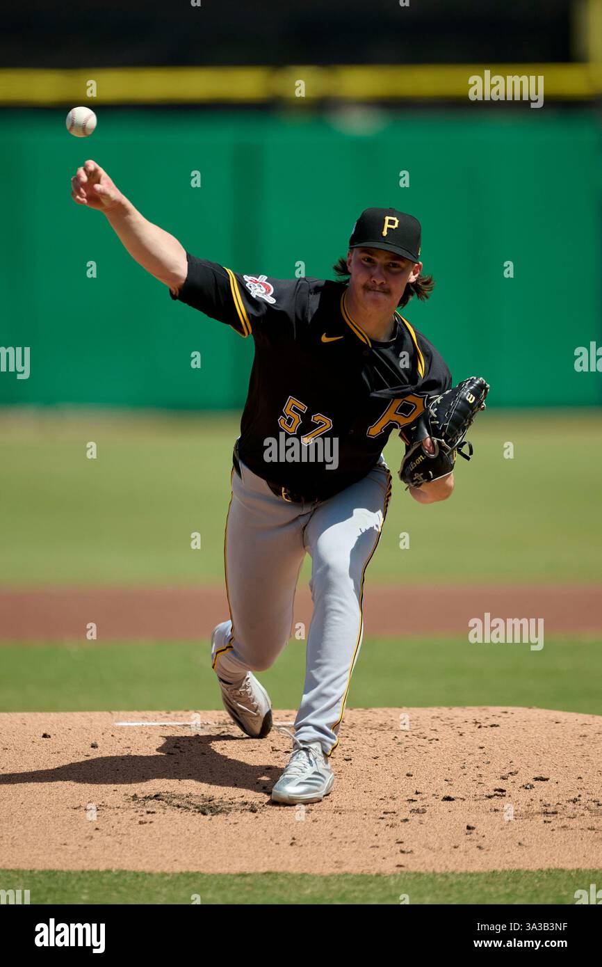 Pittsburgh Pirates pitcher Bubba Chandler (57) delivers a pitch during ...