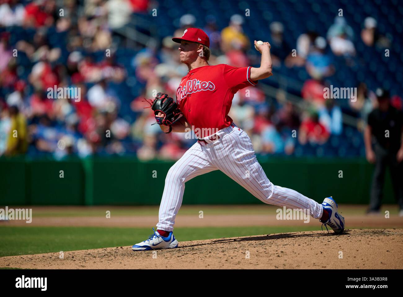 Philadelphia Phillies pitcher Mavis Graves (67) during an MLB Spring ...