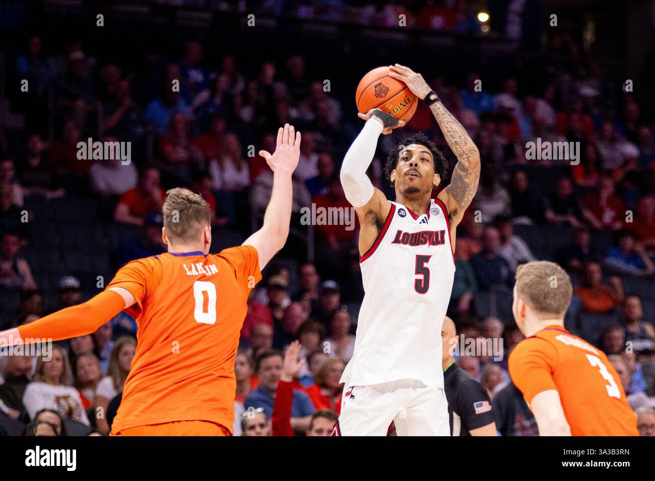 March 14, 2025: Louisville Cardinals guard Terrence Edwards Jr. (5 ...