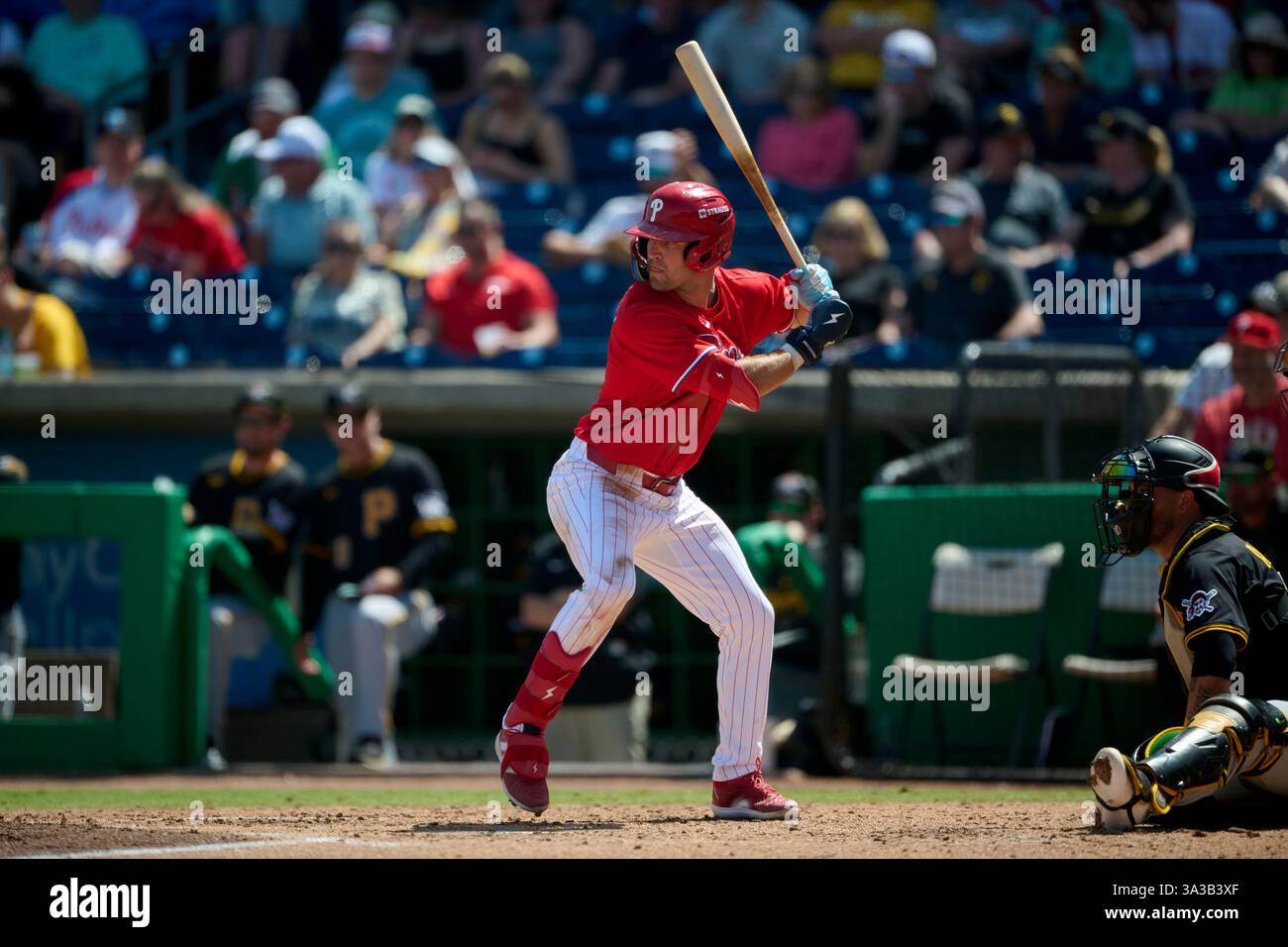 Philadelphia Phillies Carson DeMartini (31) at bat during an MLB Spring ...