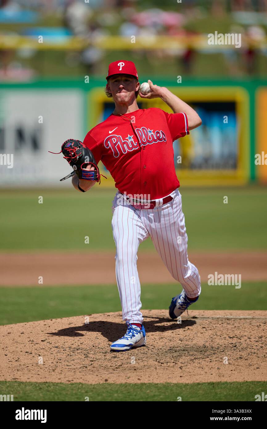 Philadelphia Phillies pitcher Mavis Graves (67) during an MLB Spring ...