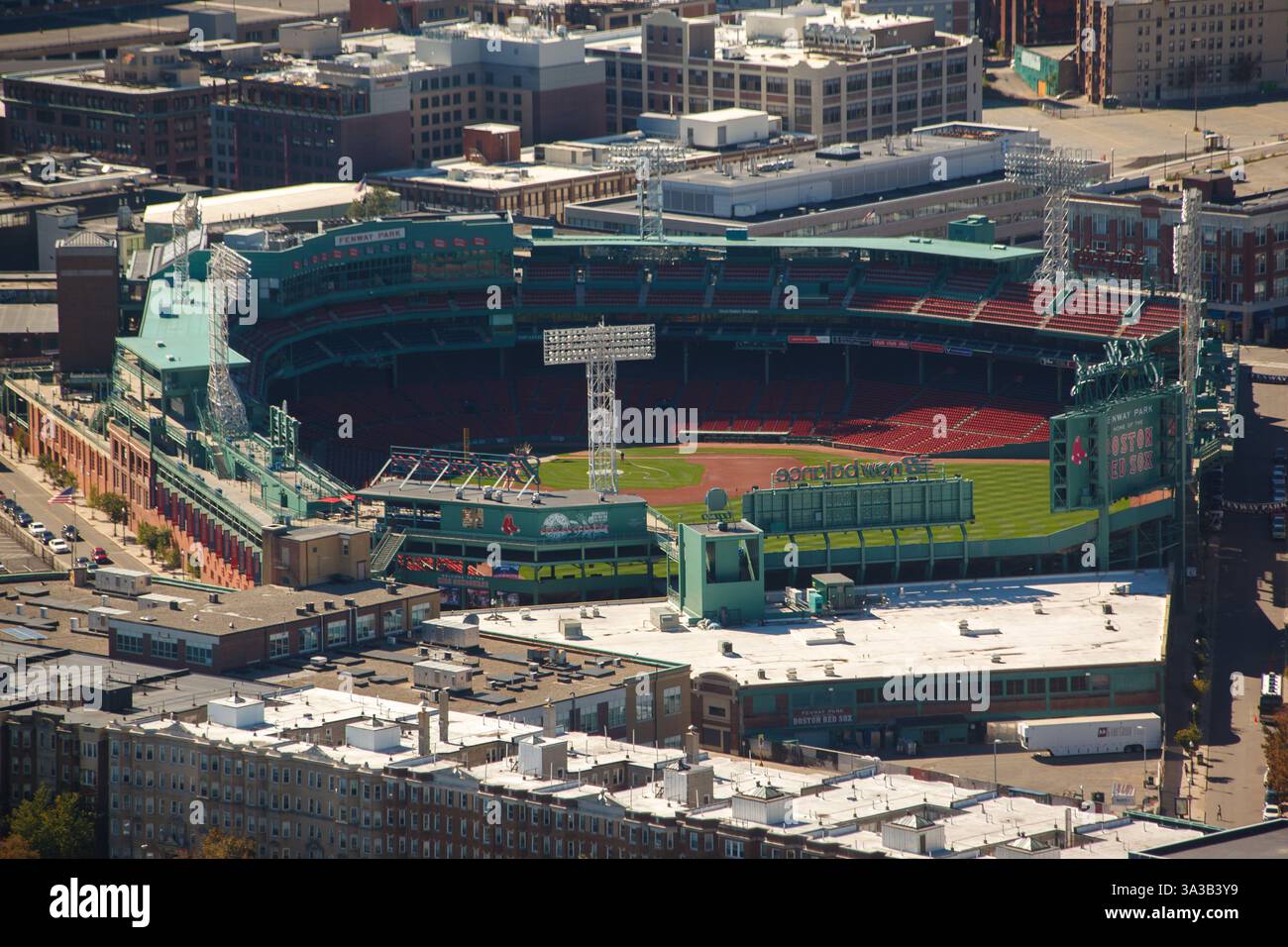 The Fenway park baseball stadium home of the Red Sox in Boston,, Massachusetts, USA Stock Photo ...