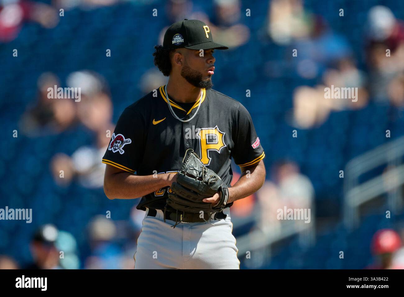 Pittsburgh Pirates pitcher Wilber Dotel (25) during an MLB Spring ...