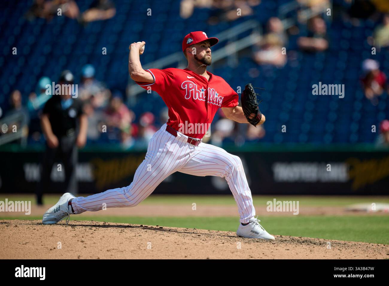 Philadelphia Phillies pitcher Daniel Harper (44) during an MLB Spring Breakout game against the ...