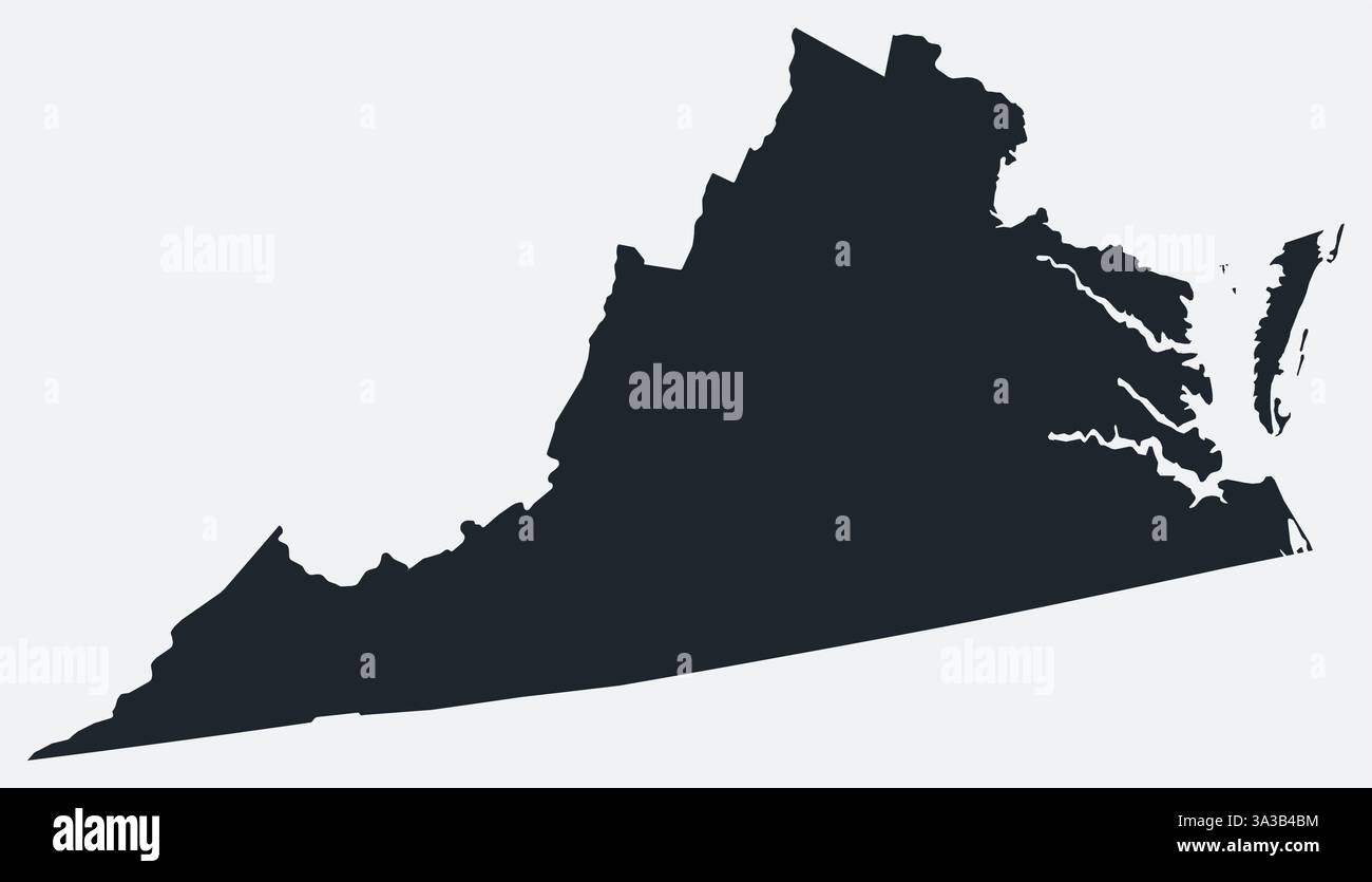 Blank chesapeake map hi-res stock photography and images - Alamy