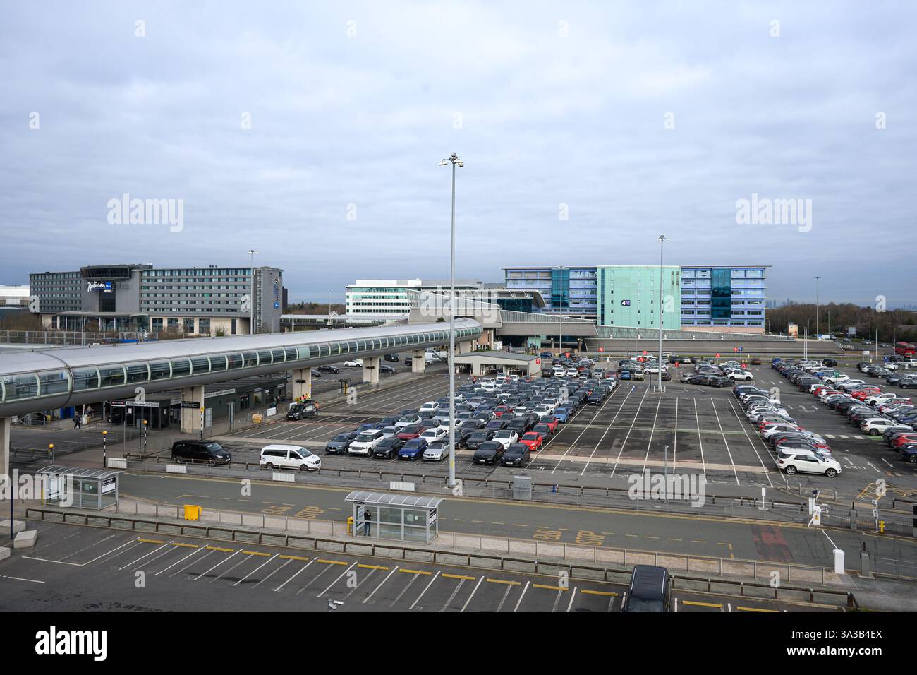 Manchester Airport car park – Manchester, England, UK – 02 March 2025 ...