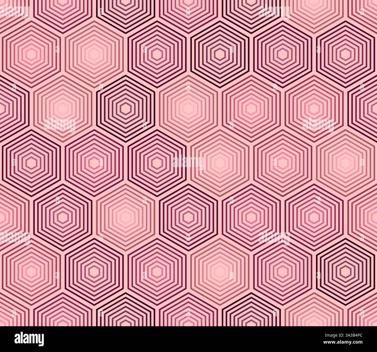 Abstract mosaic background. Red color tones gradients. Stacked hexagons mosaic pattern. Large ...