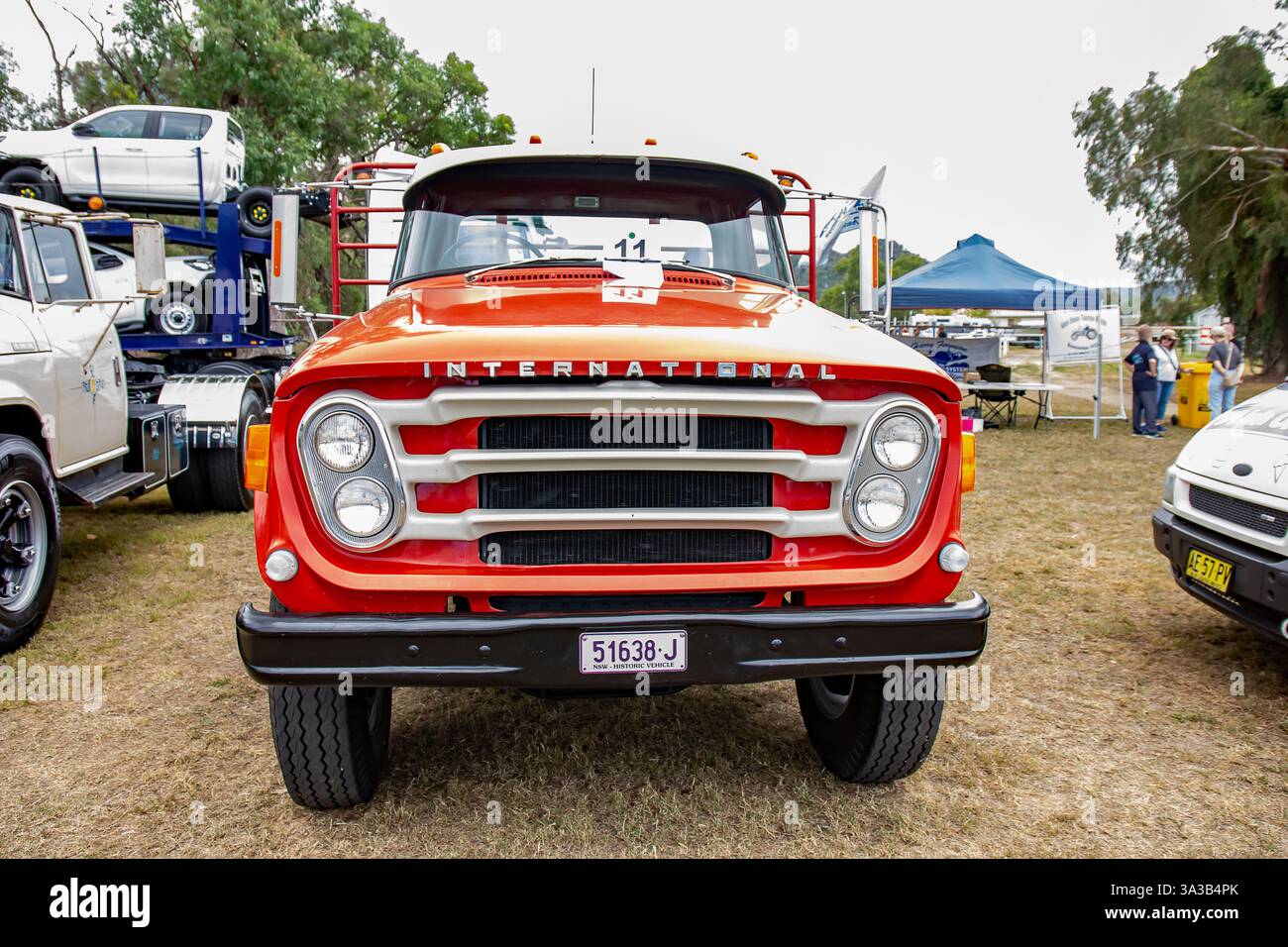 Front view of a 1960s AB-180 International Truck built in Australia ...