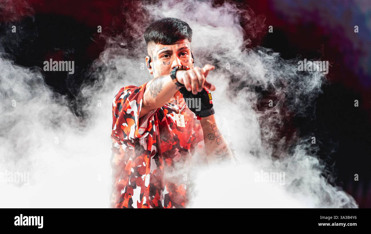 Buenos Aires, Argentina. 14th Mar 2025. Duki presents his 'World Tour ...