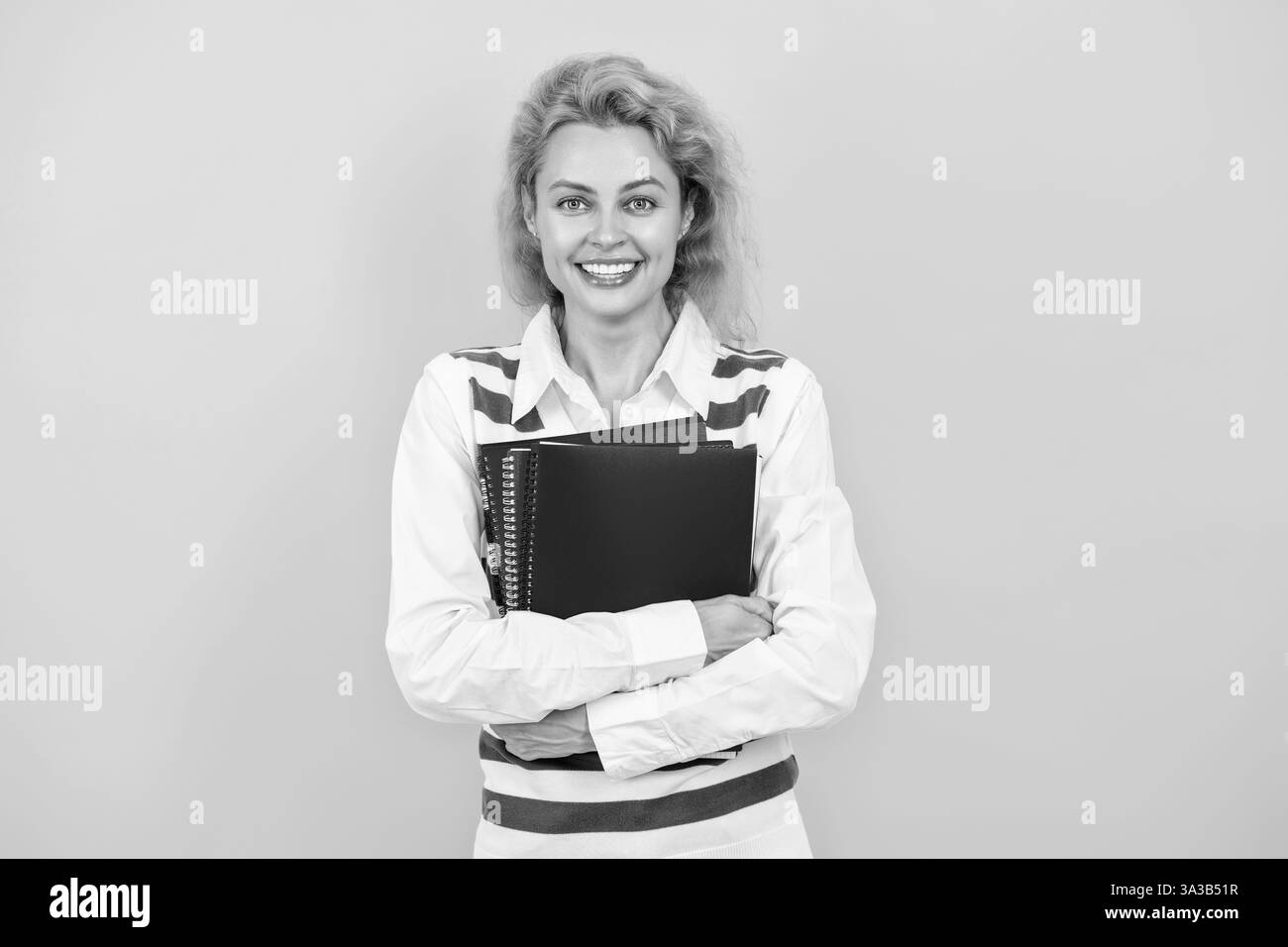 Knowledge of educated woman. College teacher. Teacher isolated on ...