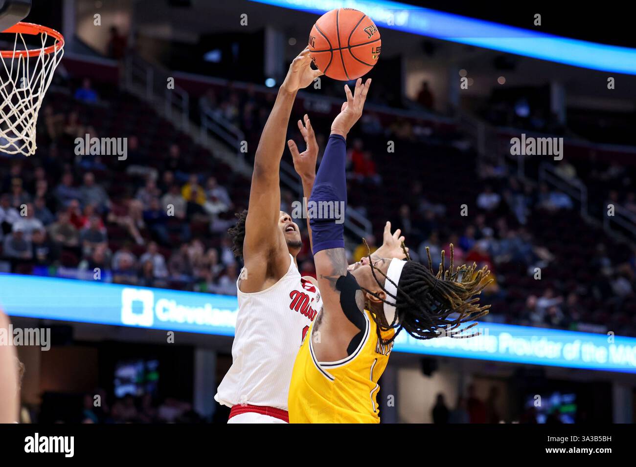 CLEVELAND, OH - MARCH 14: Miami (OH) Redhawks forward Eian Elmer (0 ...