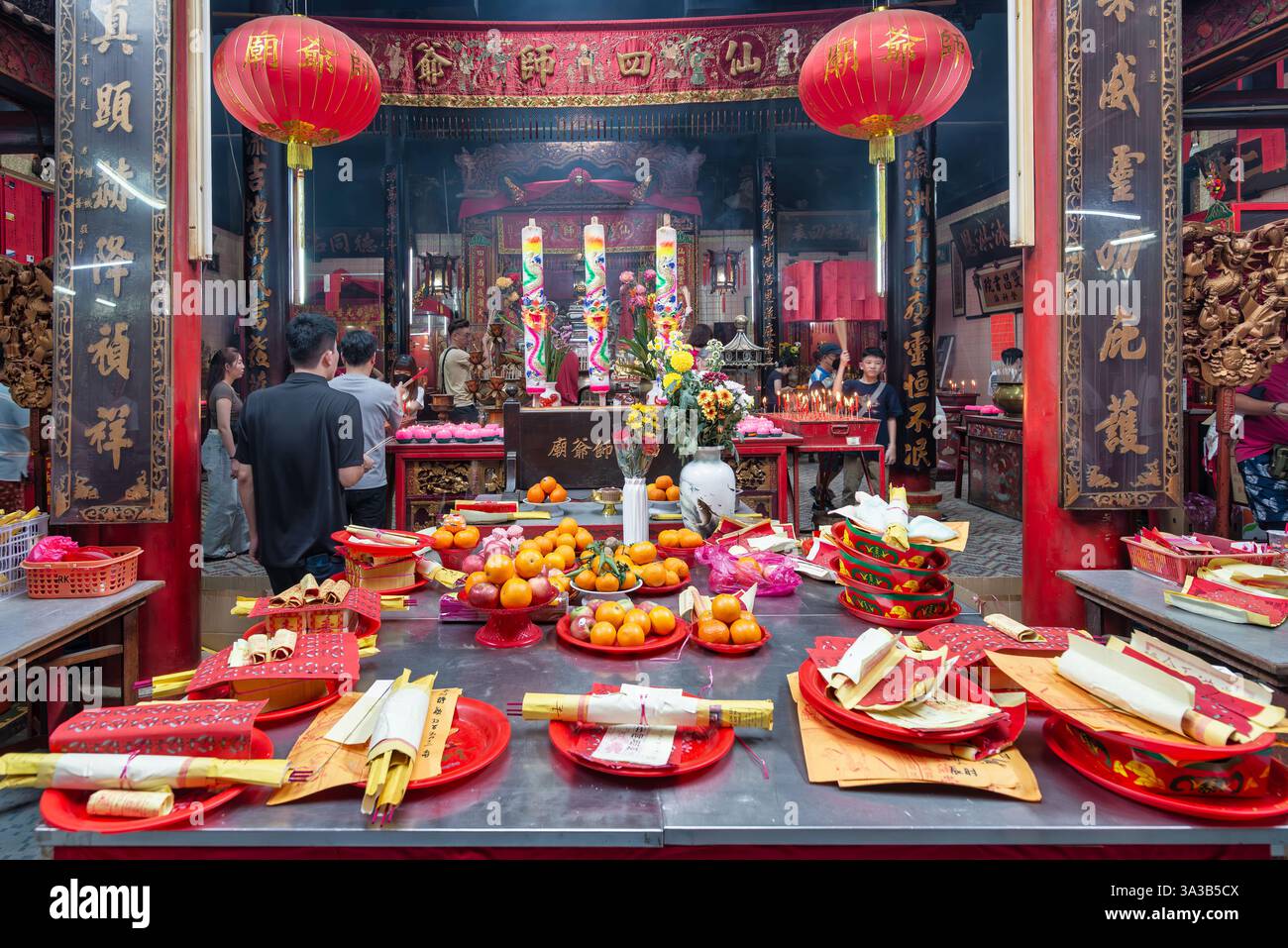 Kuala Lumpur, Malaysia - Feb. 16 2025: The vibrant Sin Sze Si Ya Temple ...