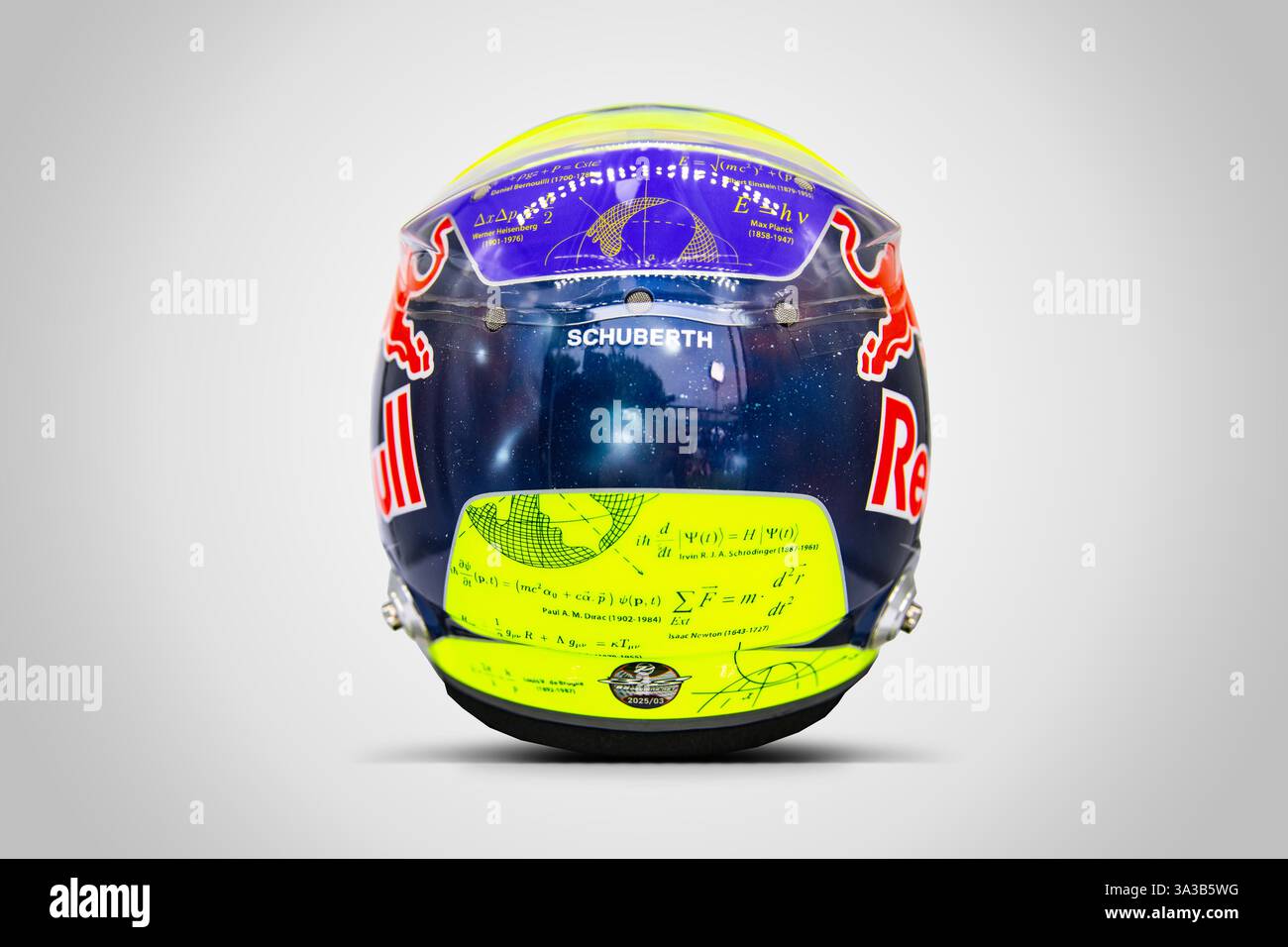 Melbourne, Australia. 15th Mar, 2025. The helmet of Isack Hadjar (FRA ...