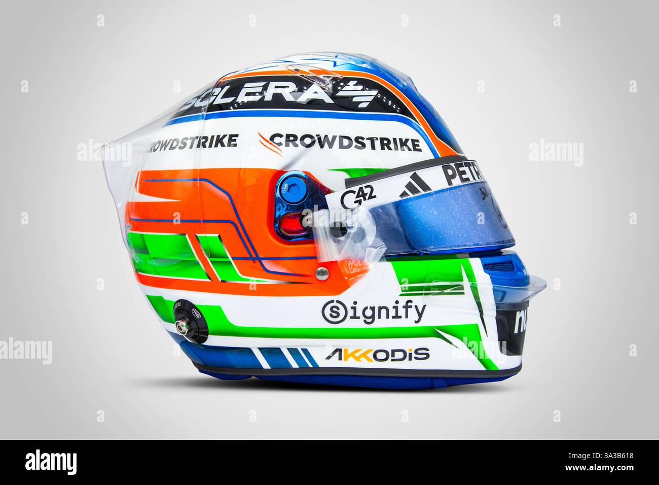 The helmet of Andrea Kimi Antonelli (ITA) Mercedes AMG F1. 15.03.2025 ...