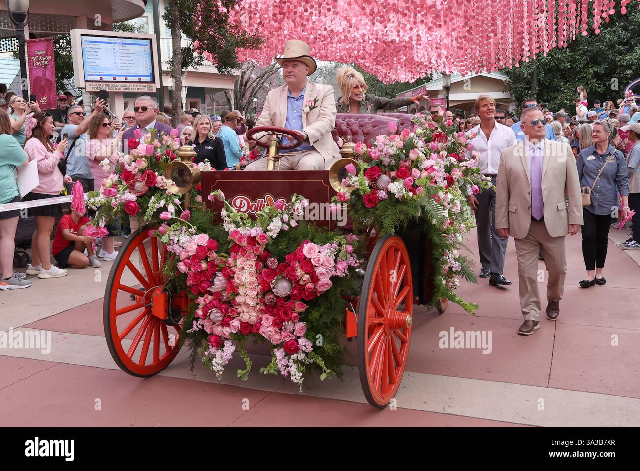 Dolly Parton at the Dollywood Dewitt tour to celebrate the 40th Anniversary of Dollywood and ...