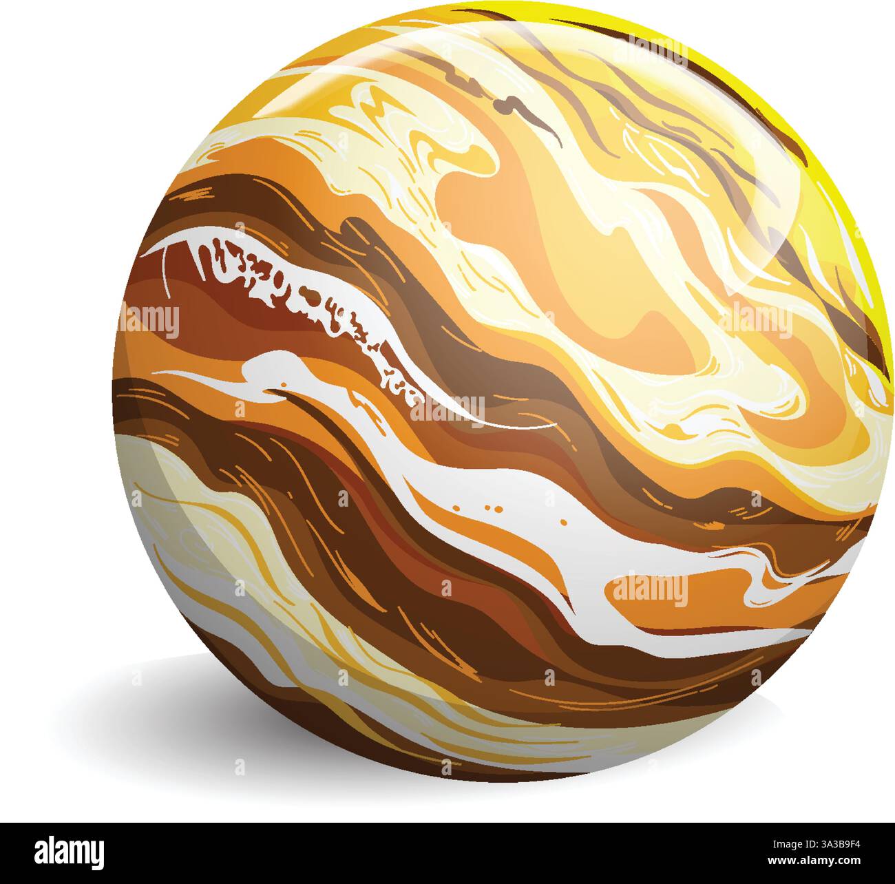 Colorful swirling patterns on a spherical object Stock Vector Image ...