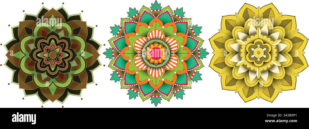 Showcasing intricate geometric designs Cut Out Stock Images & Pictures ...