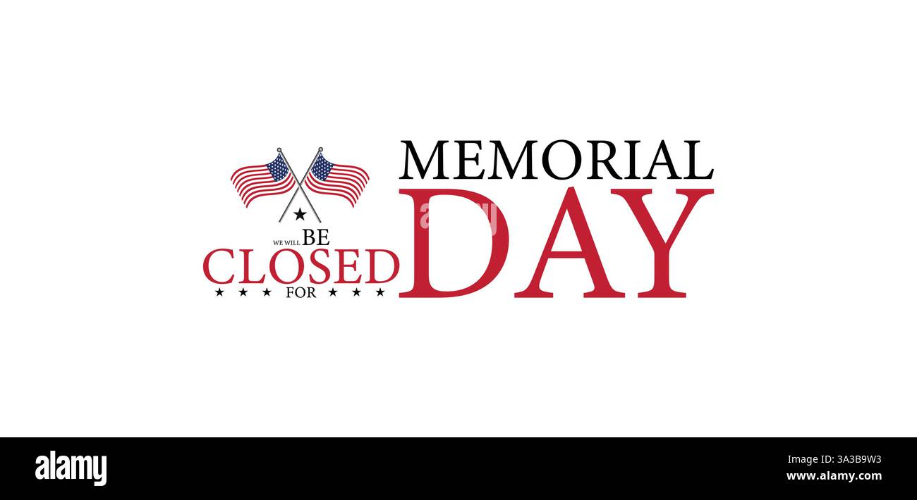 Memorial day flyer Cut Out Stock Images & Pictures - Alamy