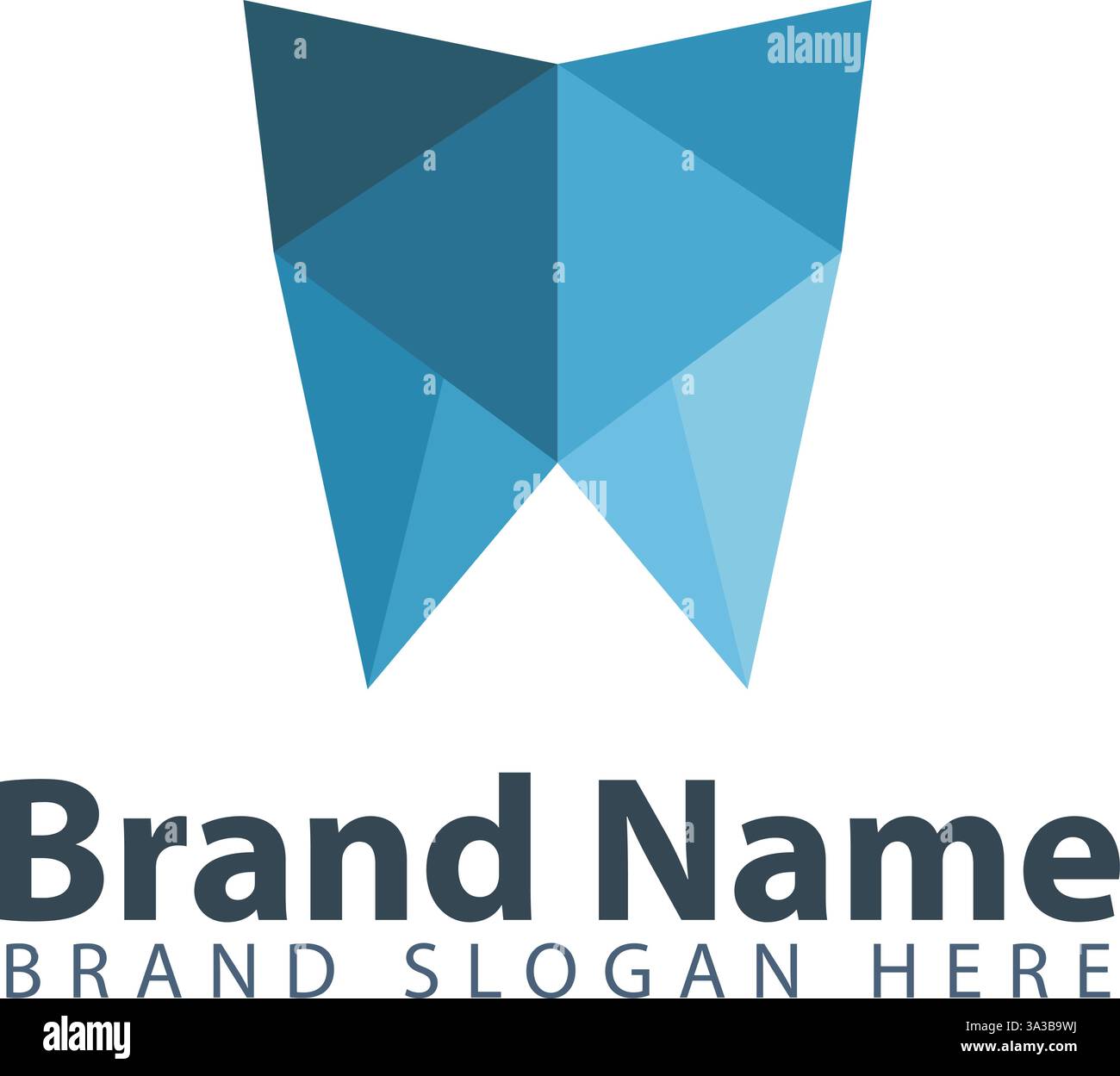 Abstract polygonal tooth Stock Vector Images - Alamy