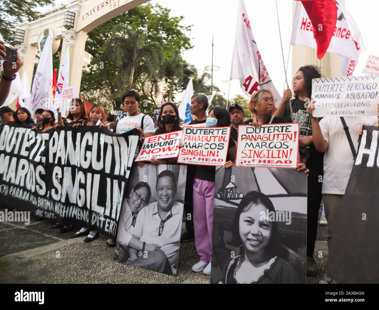 Students and families of the EJK (Extra Judicial Killings) victims ...