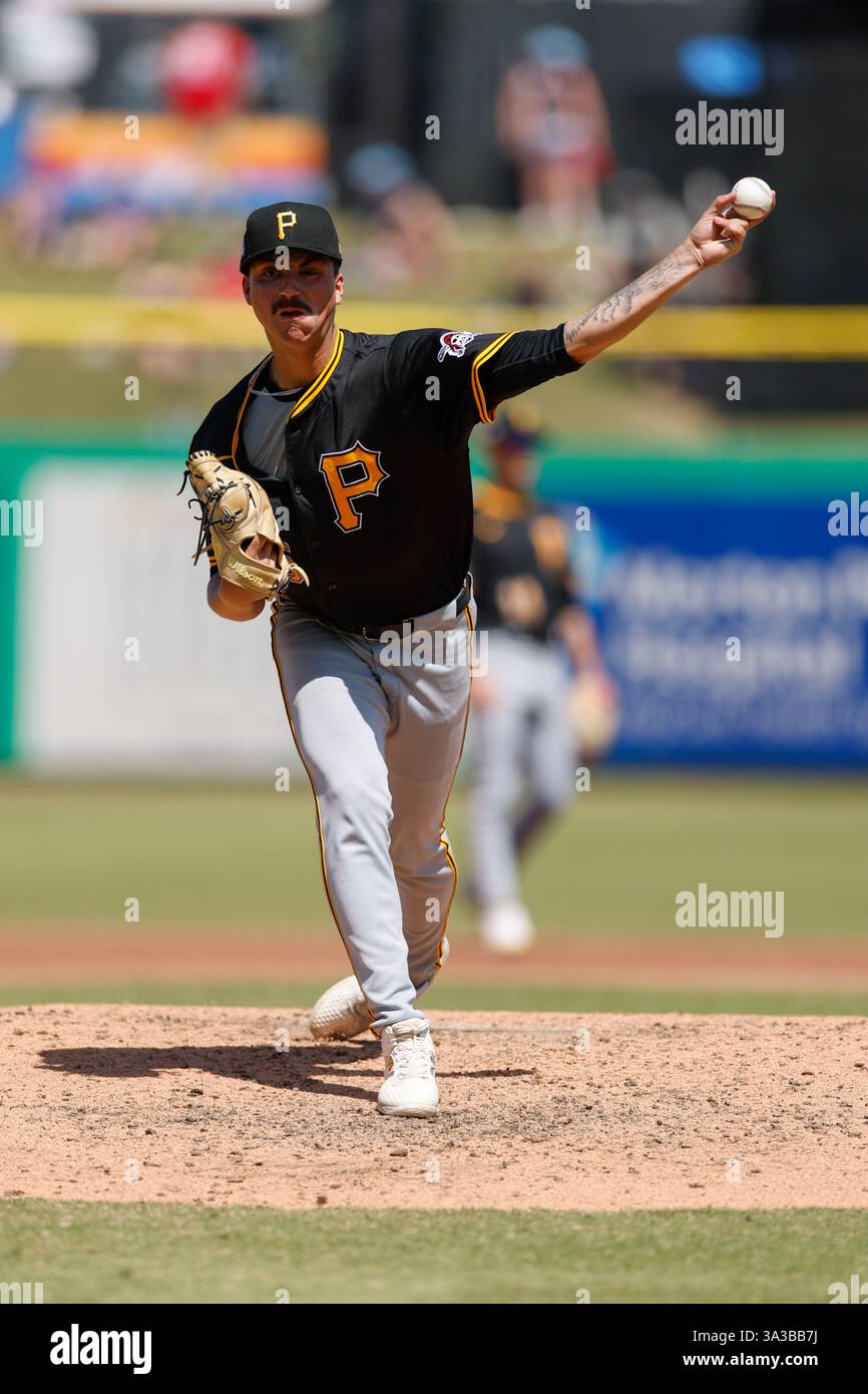 Clearwater, FL: Pittsburgh Pirates pitcher Anthony Solometo (75 ...