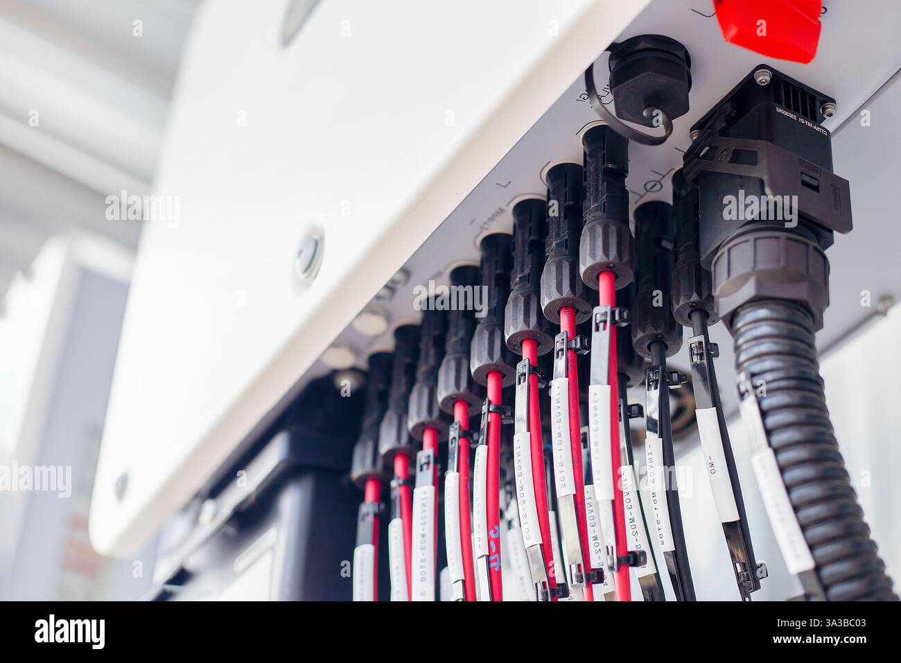 Solar cell system inverter Stock Photo - Alamy