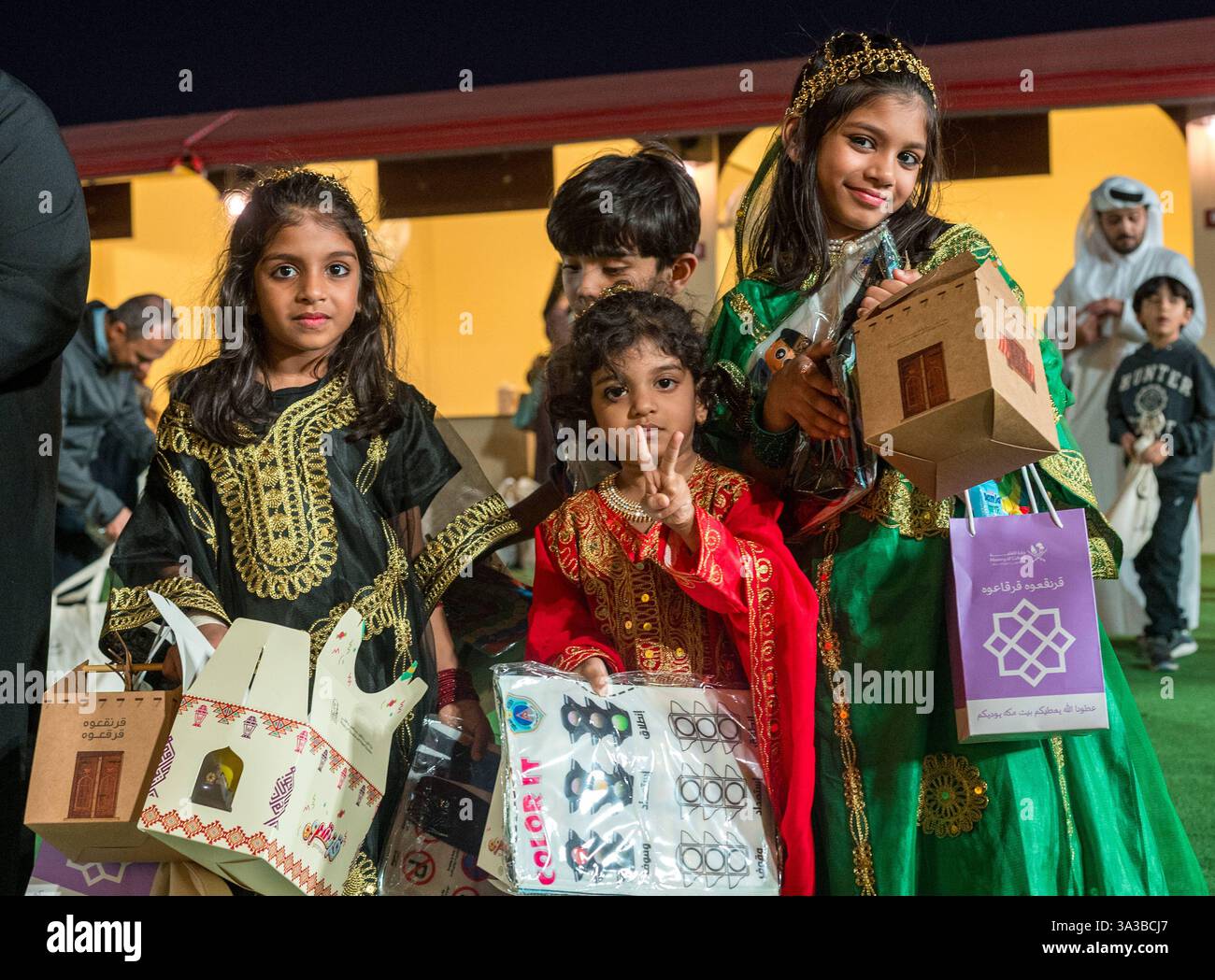 Doha Ramadan Garangao Festival 2025 Children are celebrating the ...