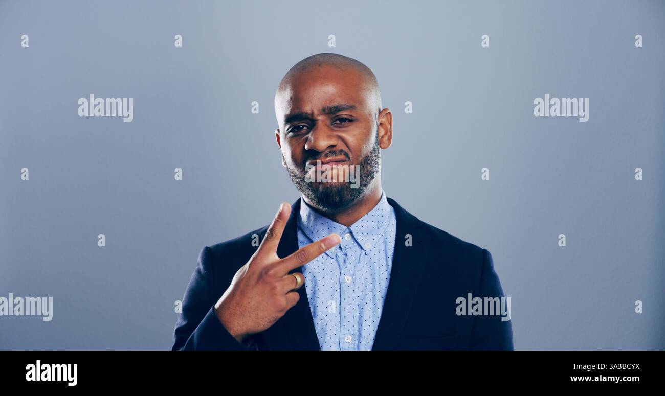 Arrogant guy in black hi-res stock photography and images - Alamy