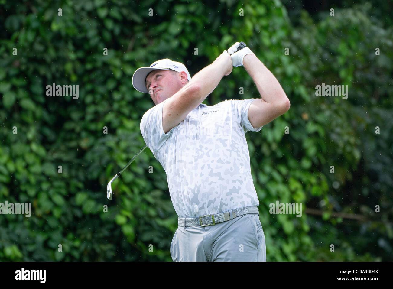 Jason Kokrak of Smash GC hits his shot from the second tee during the ...
