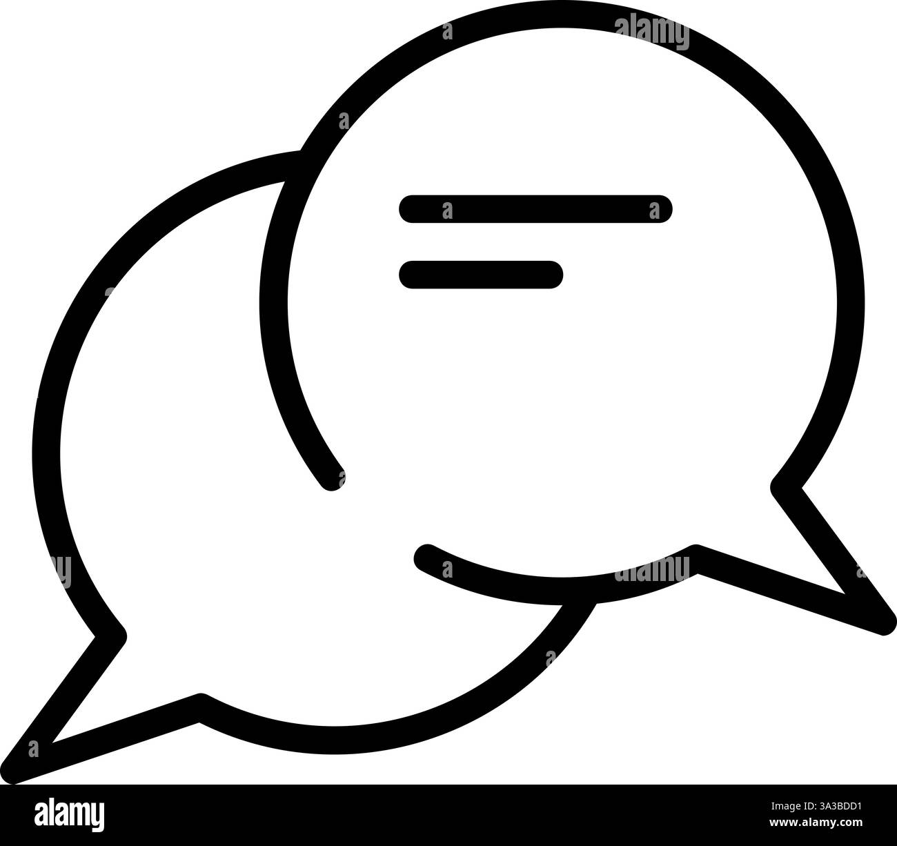 User interface chat bubble Black and White Stock Photos & Images - Alamy
