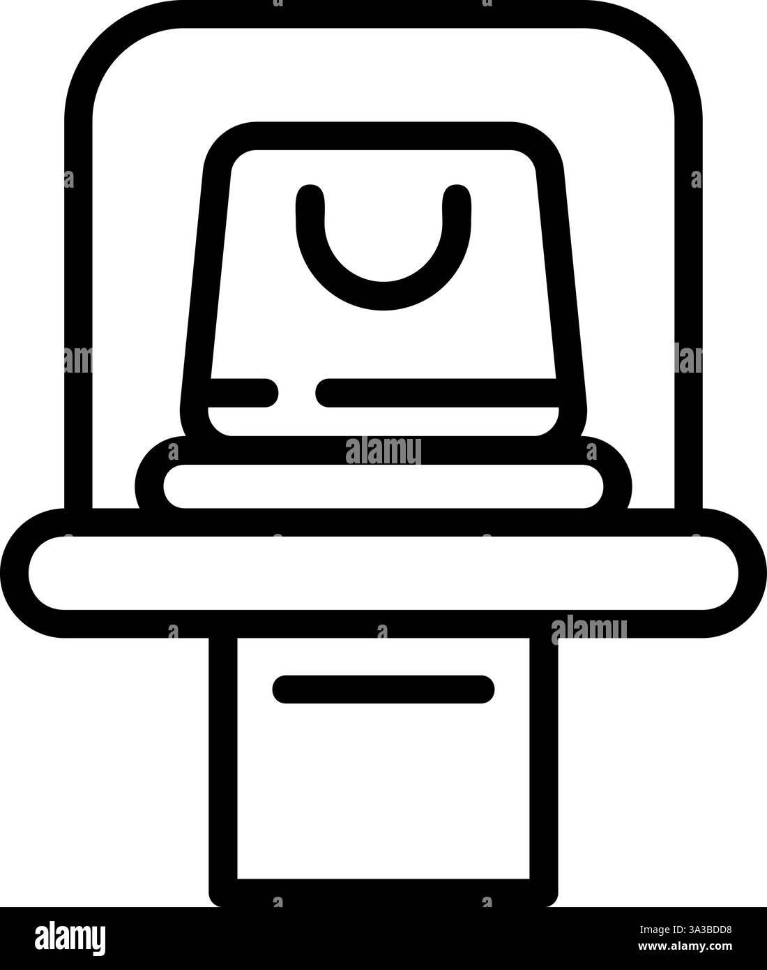 Product showcase vector vectors Black and White Stock Photos & Images ...