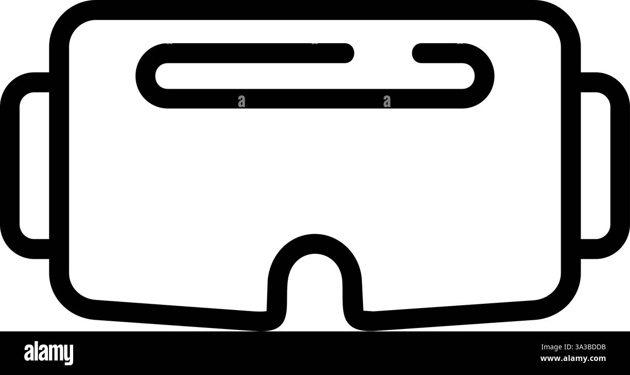 Vr headset icon outline hi-res stock photography and images - Alamy
