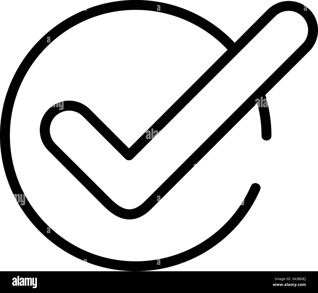 Checkmark Vector Icon Design Stock Vector Image & Art - Alamy
