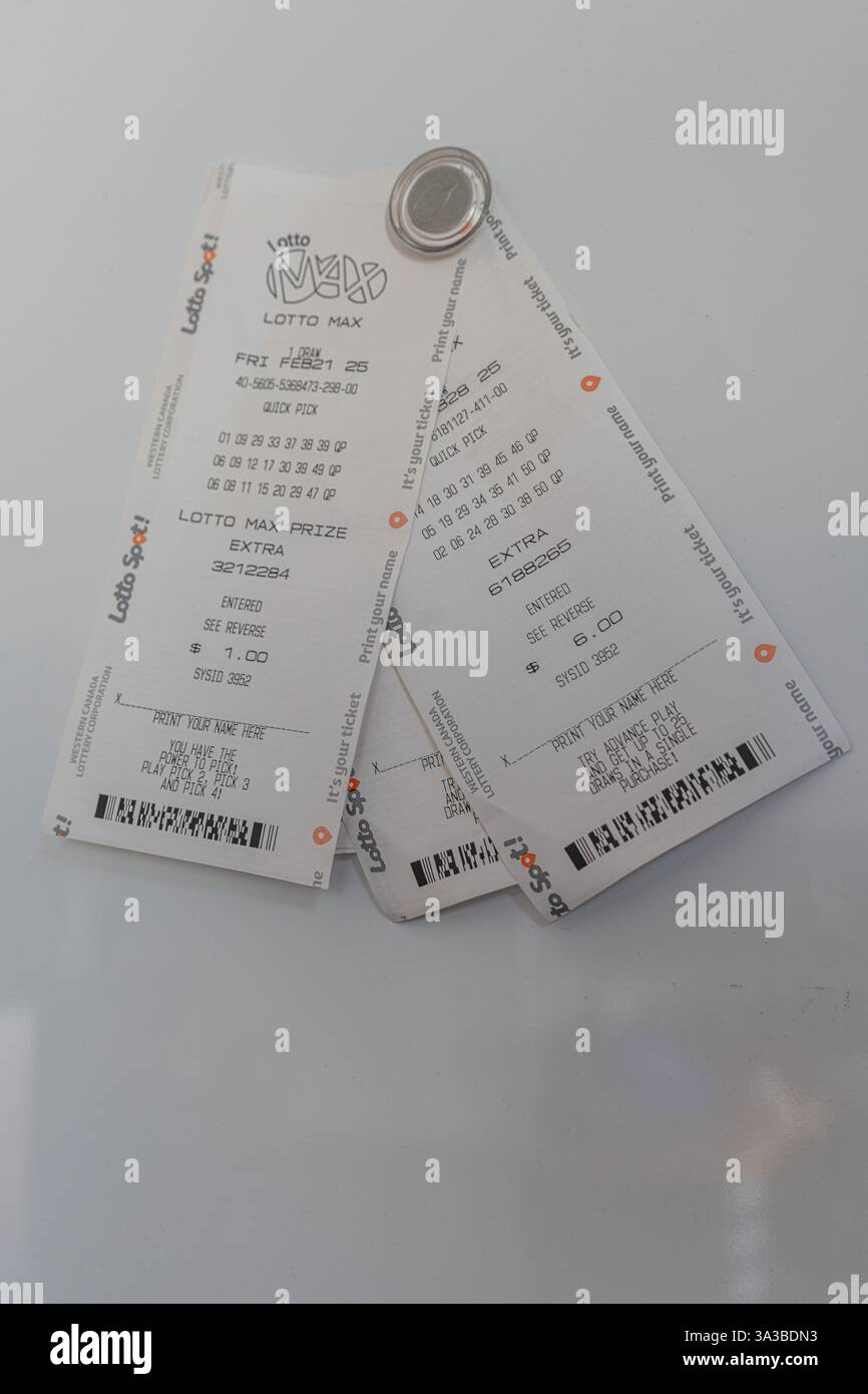 Lotto max ticket hi-res stock photography and images - Alamy